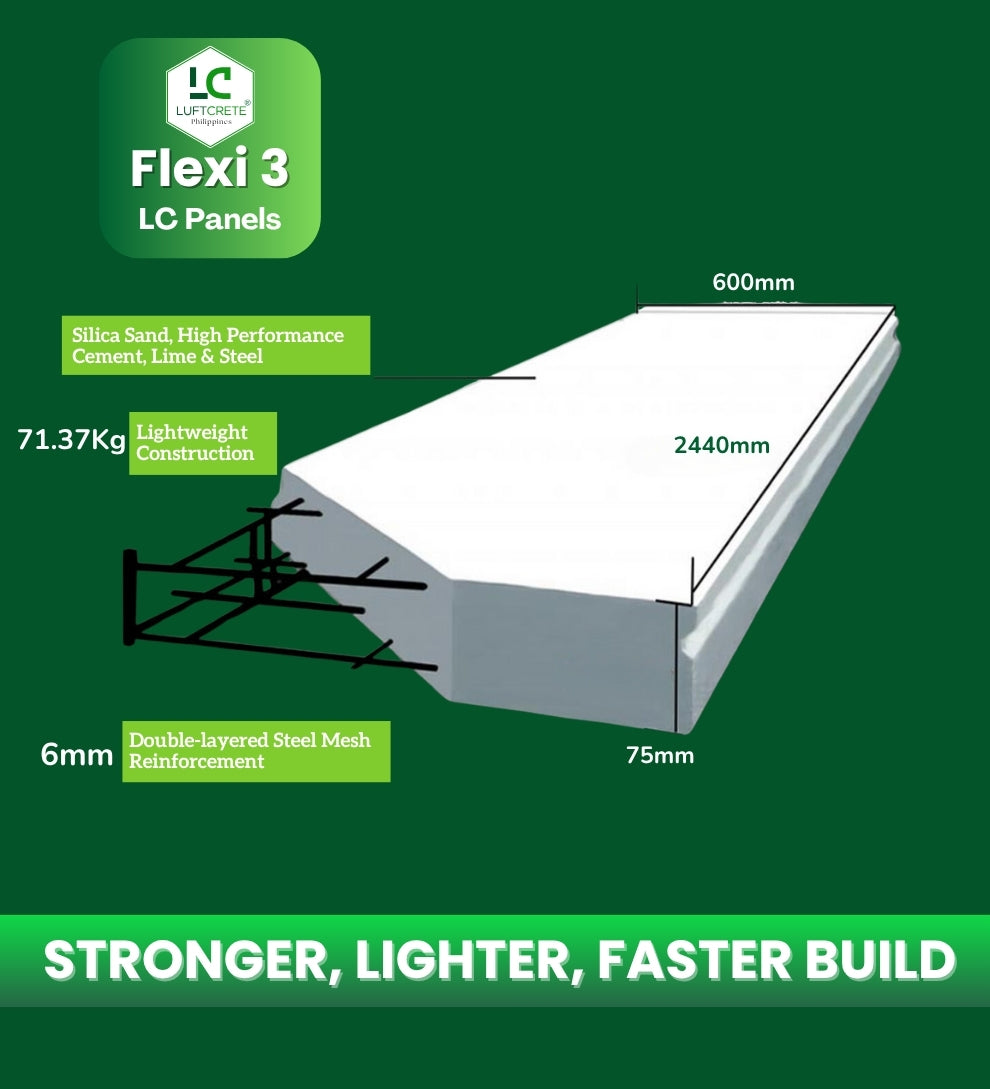 Flexi 3 LC Wall Panel – Luftcrete Philippines