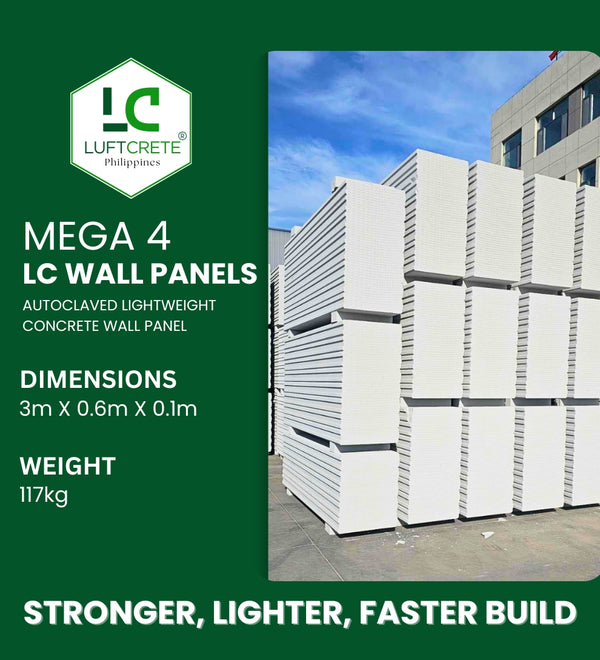 Mega 4 LC Wall Panels – Luftcrete Philippines